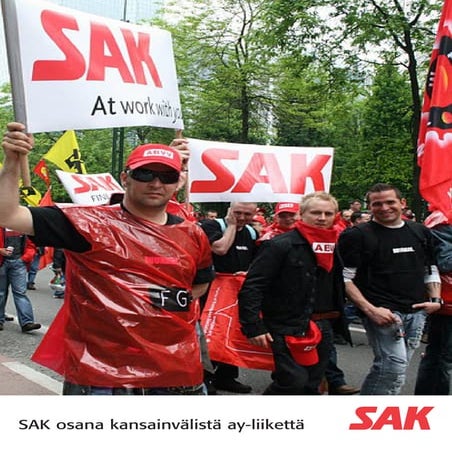 SAK osana kansainvälistä ay-liikettä | PDF