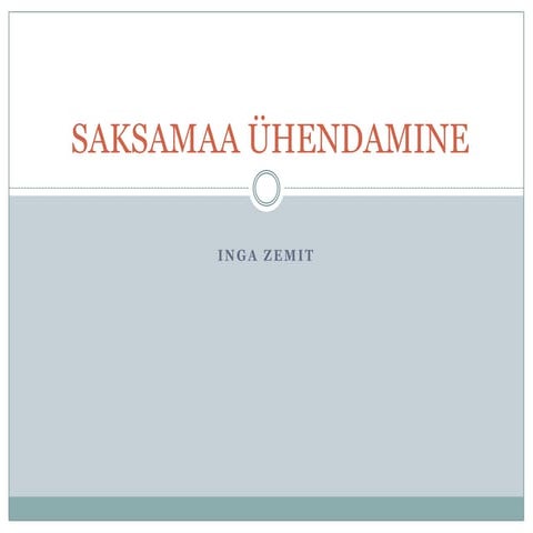 Saksamaa ühendamine | PPTX