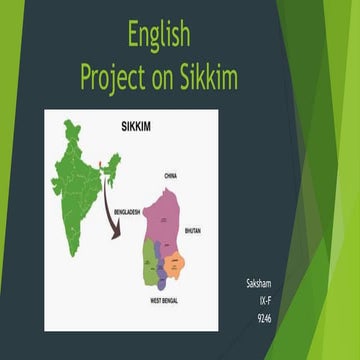 Sikkim Project File (presentation) | PPTX