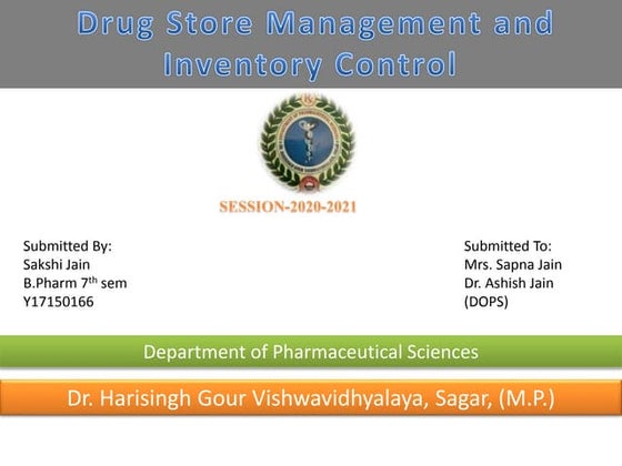 Drug Storage & Maintenance | PPT
