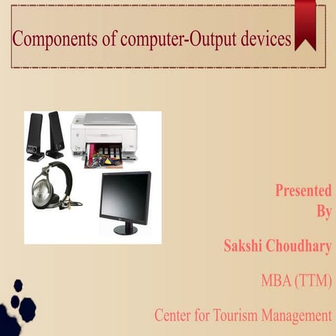 Sakshi ppt | PPT | Computer Peripherals | Computing