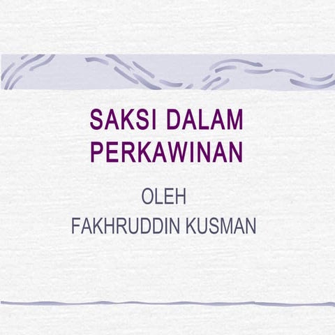 Saksi nikah | PPT