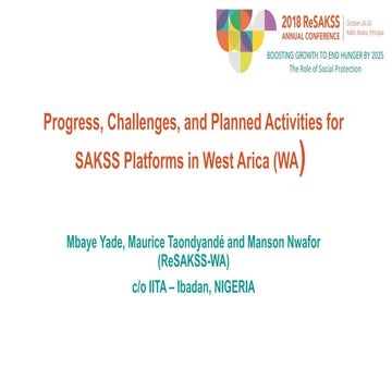 Local Analysis Networks (LAN) and CAADP Implementation _2019_ppt ...