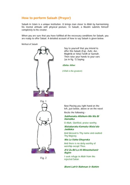 How to perform Salah | PPTX