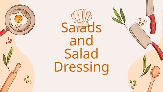 Classification of salad according to ingredients | PPTX | Healthy ...