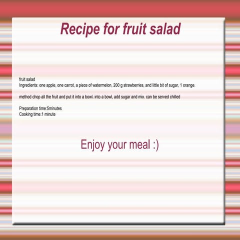 Salad | PPT