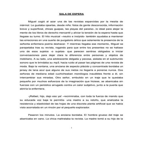 Sala de espera | PDF