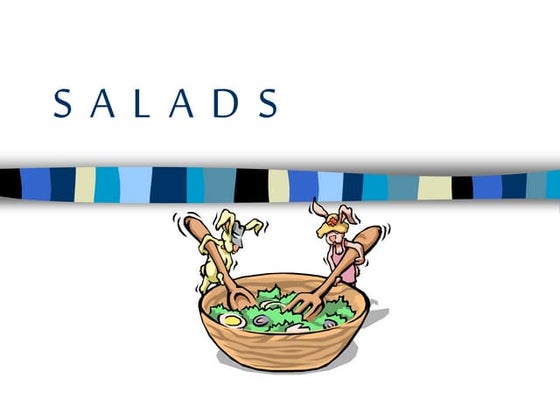 Classification of salad according to ingredients | PPTX | Healthy ...