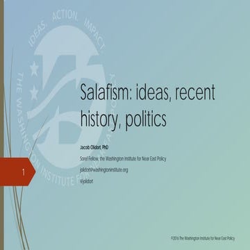 Salafism: Ideas, Recent History, Politics | PDF