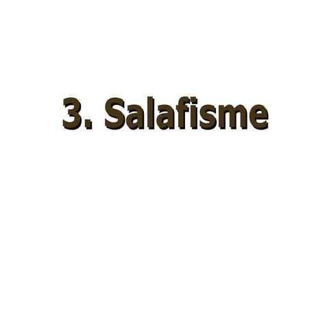 Salafisme | PPT