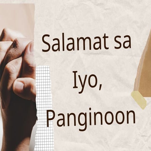 Salamat sa iyo panginoon, thank you Lord | PPTX