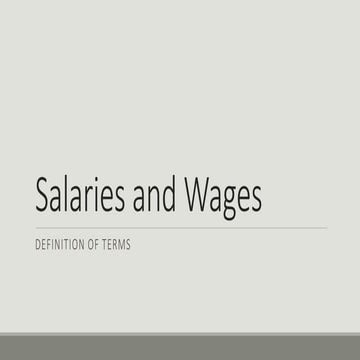 Business mathematics for grade 11 abm salaries and wages | PPTX