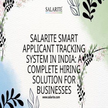 Salarite Smart Applicant Tracking System in India A Complete Hiring ...