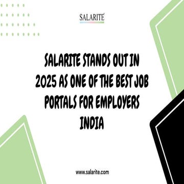 Salarite Stands Out in 2025 as One of the Best Job Portals for ...