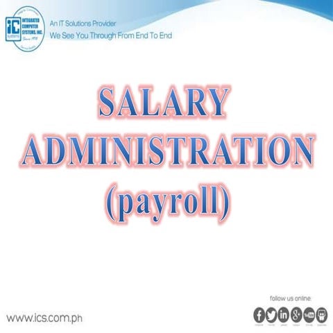 Salary admin | PPTX