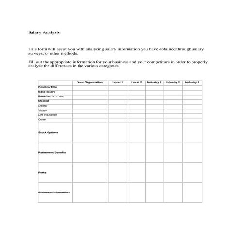 Do the analysis of salary of your organization | PDF | Free Download