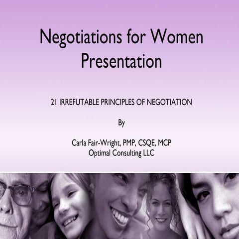 Salary Negoiations For Women Presentation | PPT