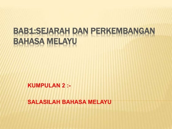 Bahasa Melayu Klasik (STPM Sem 1) | PPT