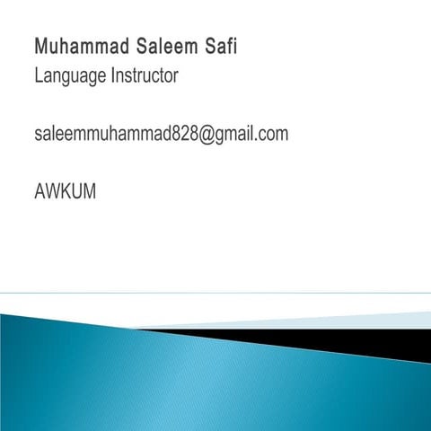 Saleem ...stress | PPT