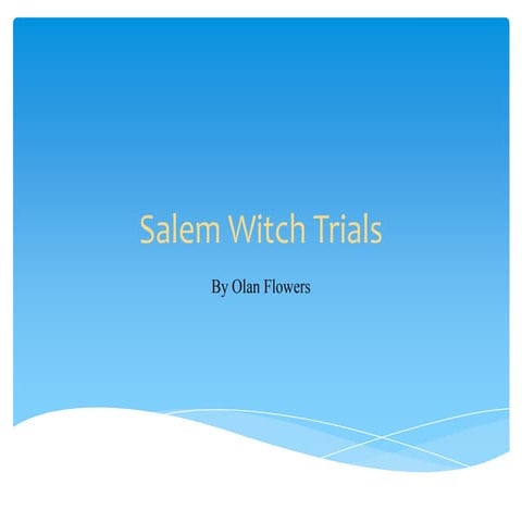 Salem witch trials | PPT