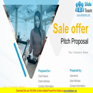 Sale Offer Pitch Proposal PowerPoint Presentation Slides | PPT