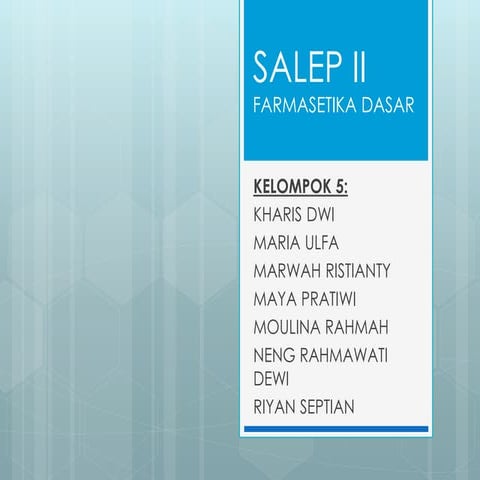 Kul1. basis salep | PPTX