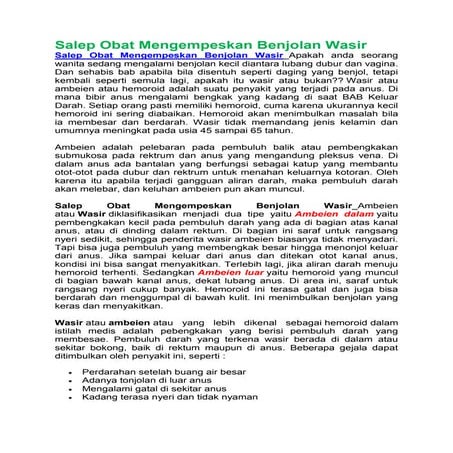 Wasir stadium 3 bisa sembuh sendiri gak | PDF