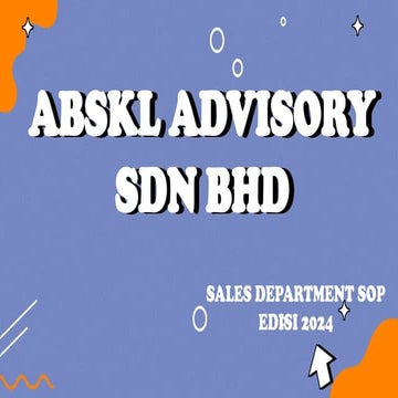 SALES plan for company contoh newbie start | PPT