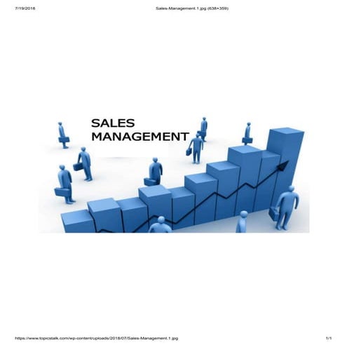 Sales management | PDF