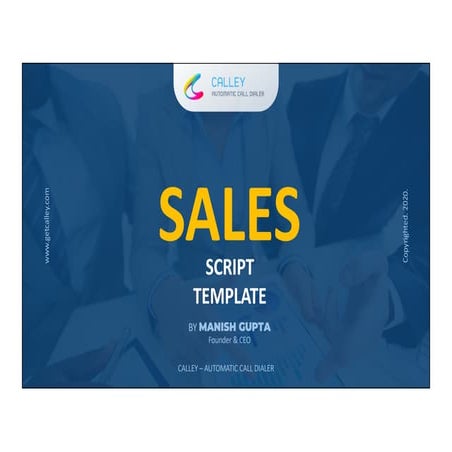 Sales Pitch Template Builder for Cold Calling Teams | PDF | Resume ...