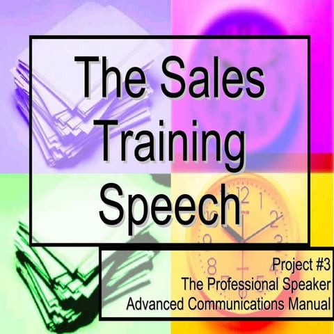 Sales Training Speech 5 8 08 | PPT
