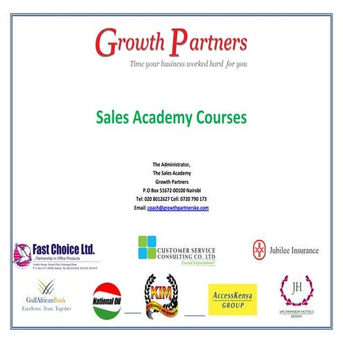 Sales academy courses | PDF