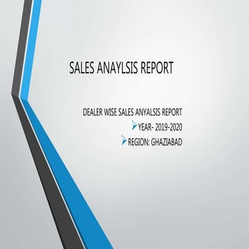 Sales analysis | PPTX