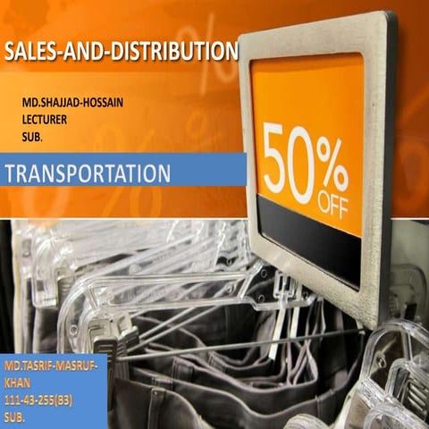 Sales and distribution | PPTX