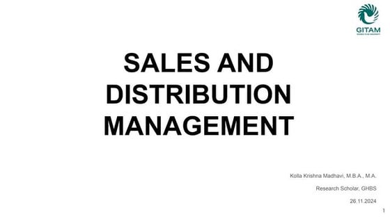 Harshasunchu presentations