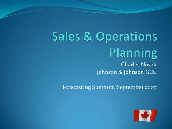 Sales and Operations Planning (S&OP) Overview | PDF | Business ...