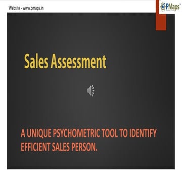 Sales assessment test - psychometric | PPT