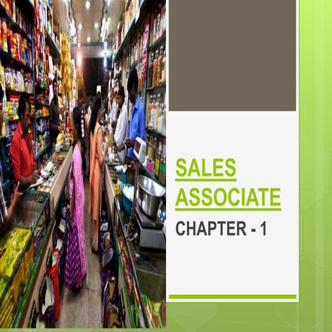 Sales associate Chapter 1 ( Basic of Retail ) | PPTX