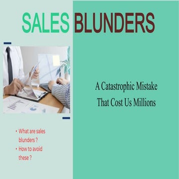 SALES BLUNDERS | PPT