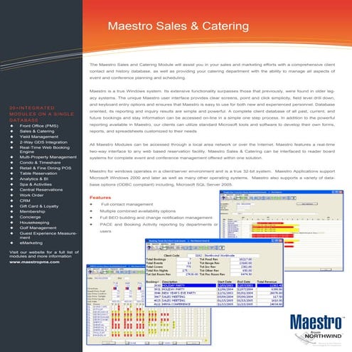 Maestro Sales & Catering | PDF