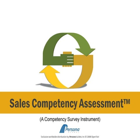 Sales Competency Assessment Marketing ppt. | PDF