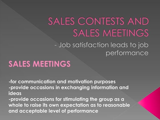 Sales meeting presentation | PPTX