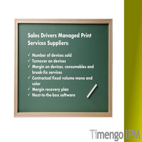 Sales drivers mps suppliers | PDF | Business | Business and Finance
