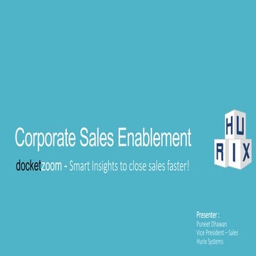 Sales enablement - docket zoom | PPTX