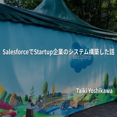 SalesforceでStartup企業のシステム構築した話 | PPT