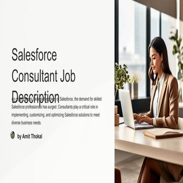 Salesforce Consultant Job Description Template | PPTX | Resume Writing ...