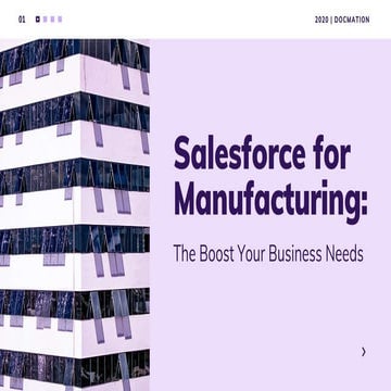 Salesforce for Manufacturing: The Boost Your Business Needs | PPT