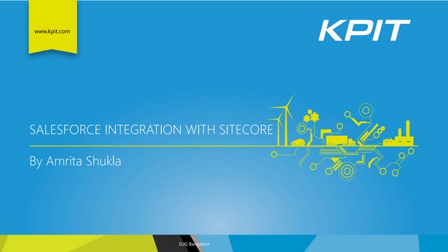 Sugblr Salesforce Integration With Sitecore Ppt