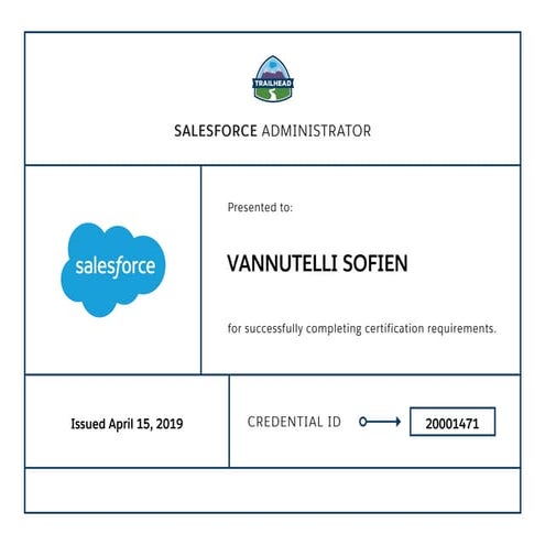 Salesforce administrator | PDF