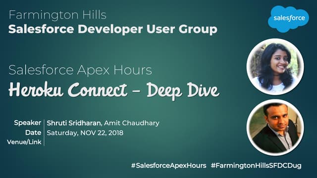 Salesforce Apex Hours Heroku Connect Deep Dive Ppt